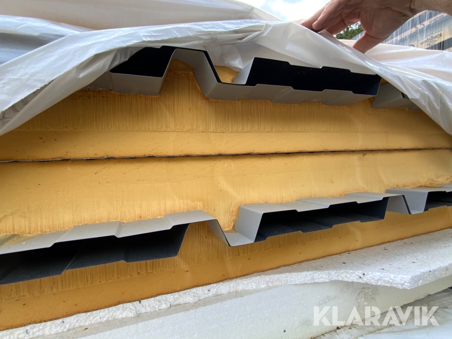 Sandwichpaneler Kingspan tak och vägg, Borås, Klaravik aukti