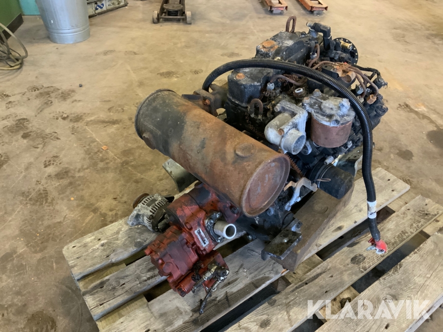 Reservdelsmotor med pump Yanmar SV26, Skövde, Klaravik aukti