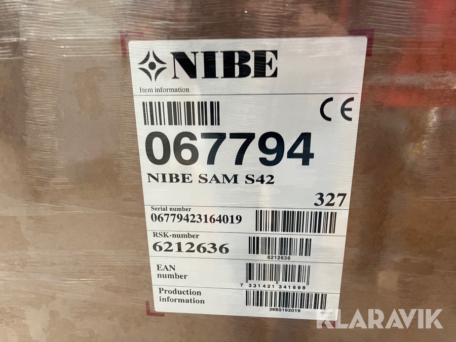 Frånluftsvärmepump Nibe S735-7 CU EM 3x400V, Halmstad, Klara