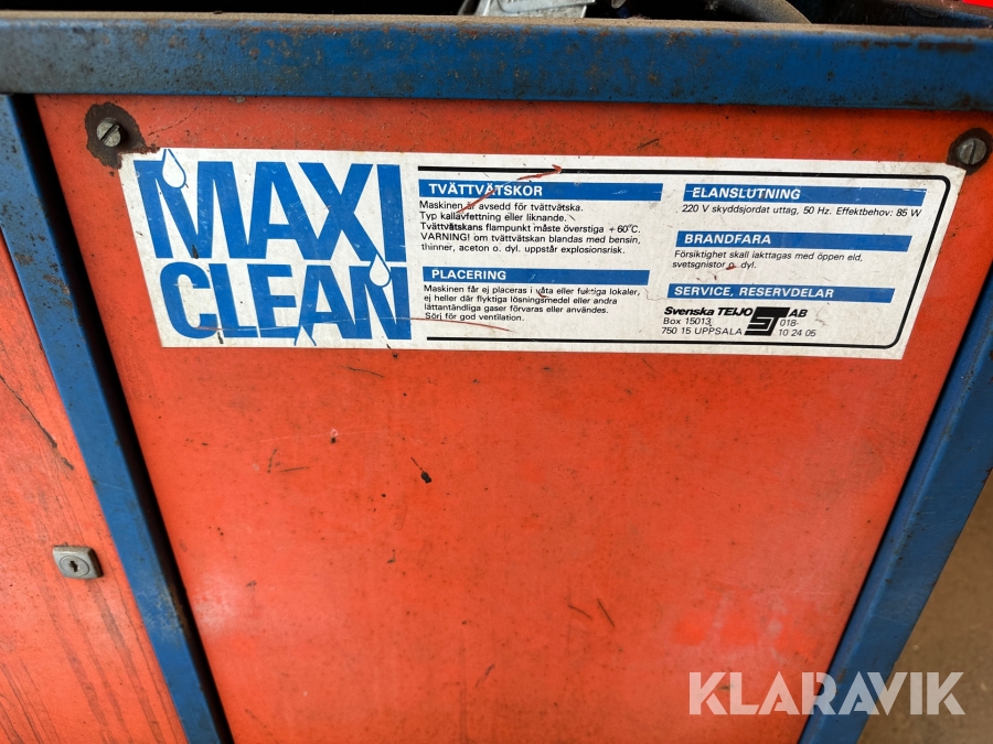 Smådelstvätt maxi clean 1319, Karlskoga, Klaravik auktioner