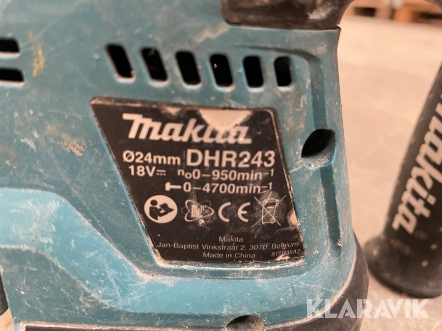 Klaravik Auktioner | Slagborrmaskin Makita DHR243
