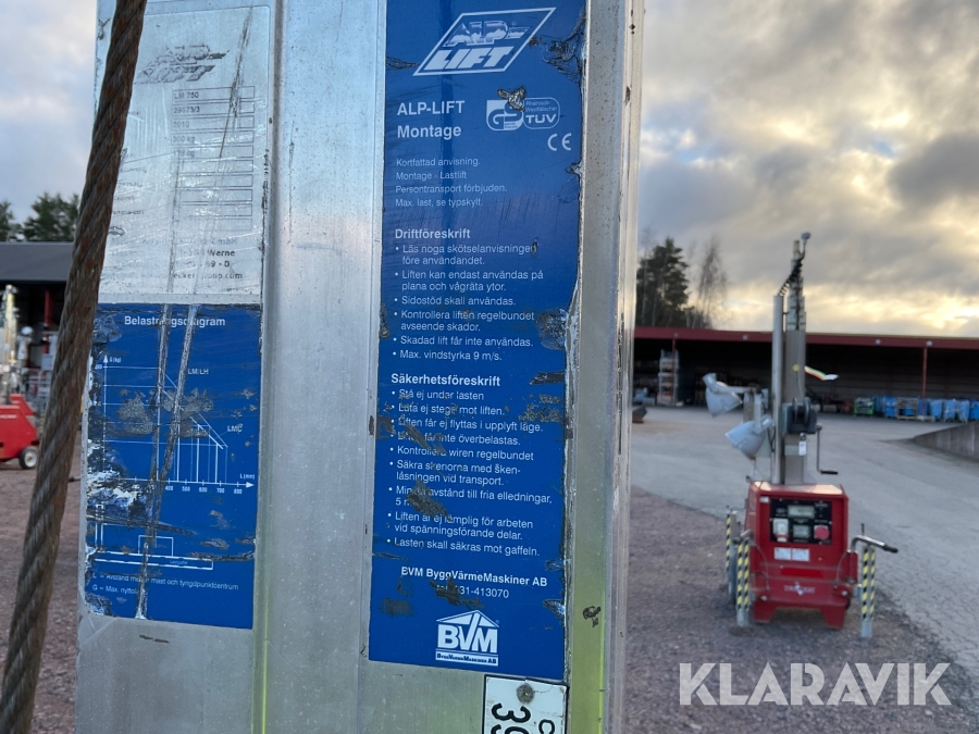 Alp-Lift LM 750, Jönköping, Klaravik auktioner