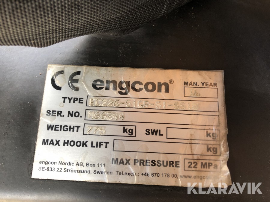 Klaravik Auktioner | Tiltrotator Engcon EC226-S1GR-S1-SS10