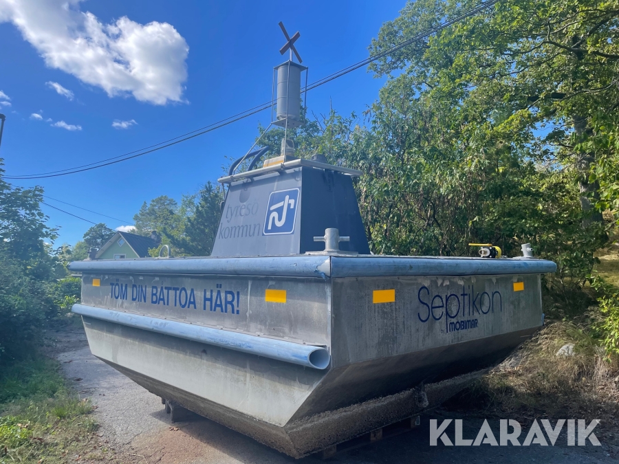 Septiktank flytande Septikon, Nacka, Klaravik auktioner