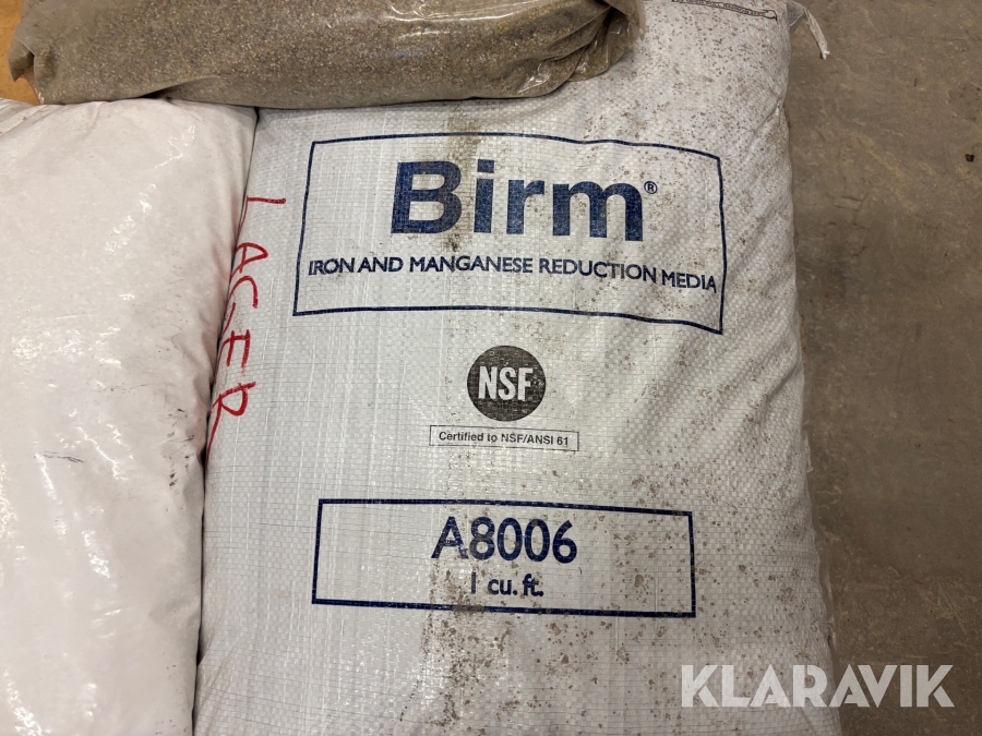 Filtermassa till vattenfilter, Lerum, Klaravik auktioner