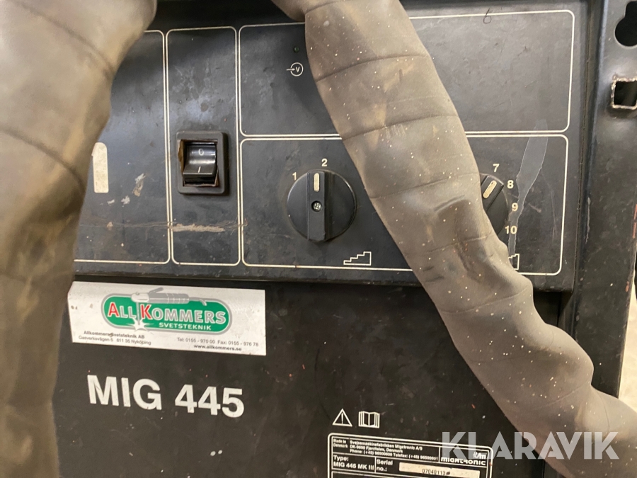 Migsvets vattenkyld Migatronic Mig 445, Tranås, Klaravik au