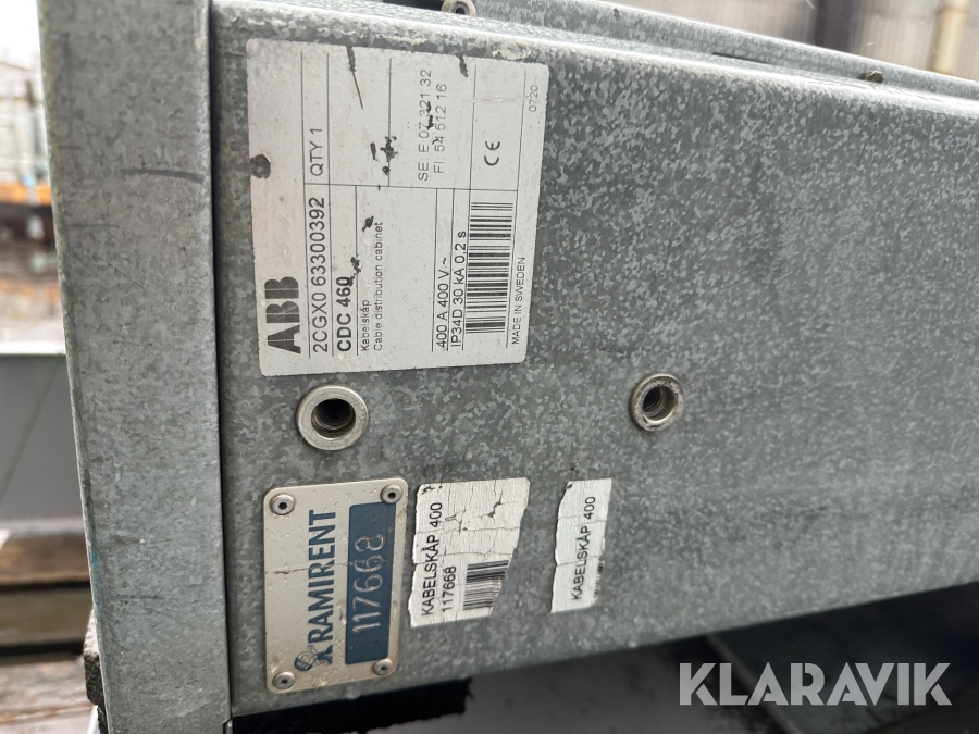 Centraler Kabeldon SF125/3132, CDC660, CDC460,, Svalöv, Klar