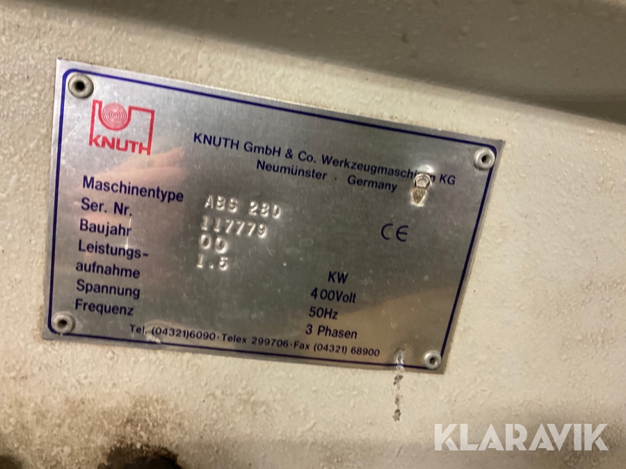 Kallsåg Knuth ABS 280