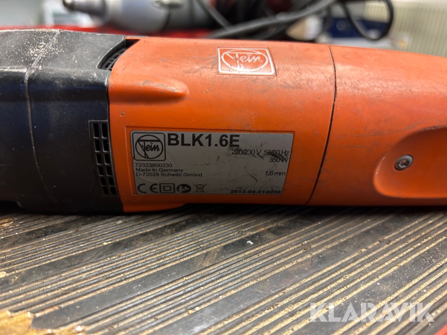 Sladdrivna handmaskiner och batteridriven bygglampa Kress, F