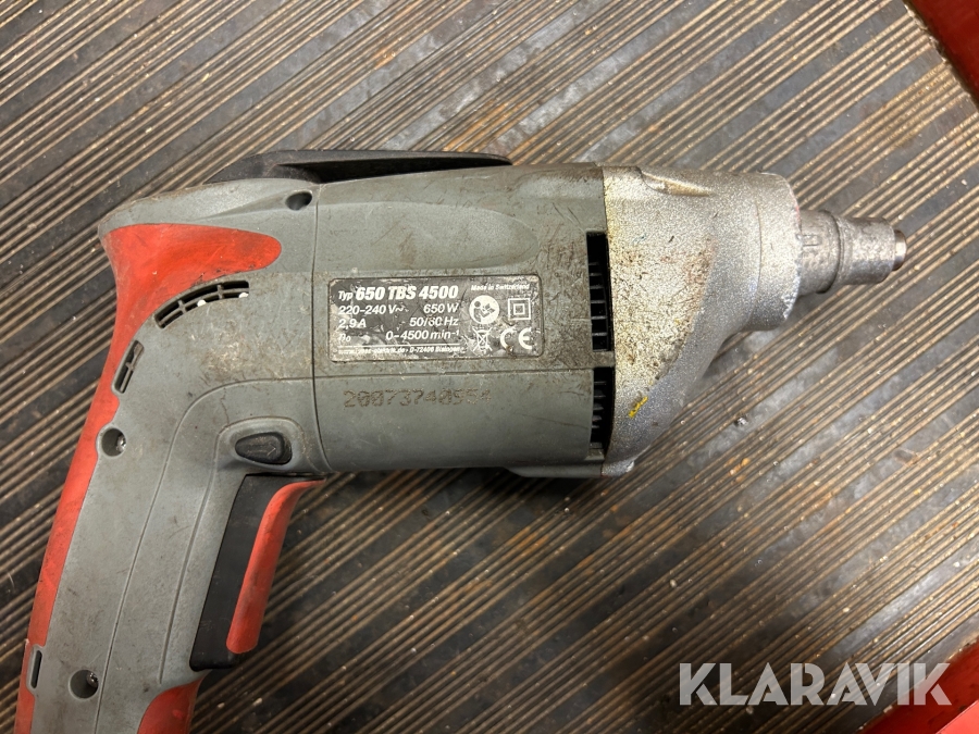 Sladdrivna handmaskiner och batteridriven bygglampa Kress, F