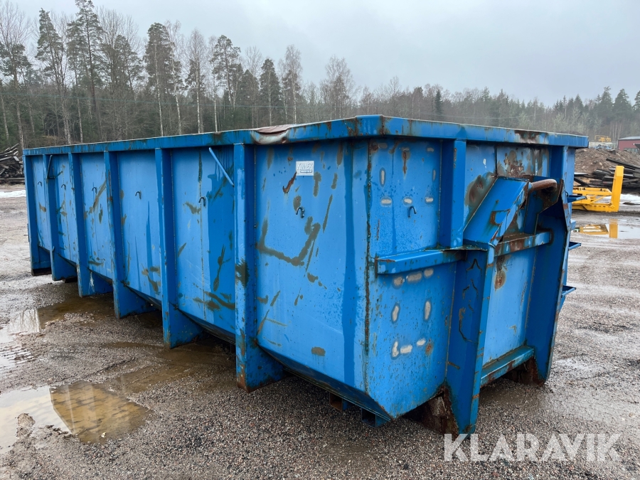 Lastväxlarcontainer 22m3, Kinda, Klaravik auktioner