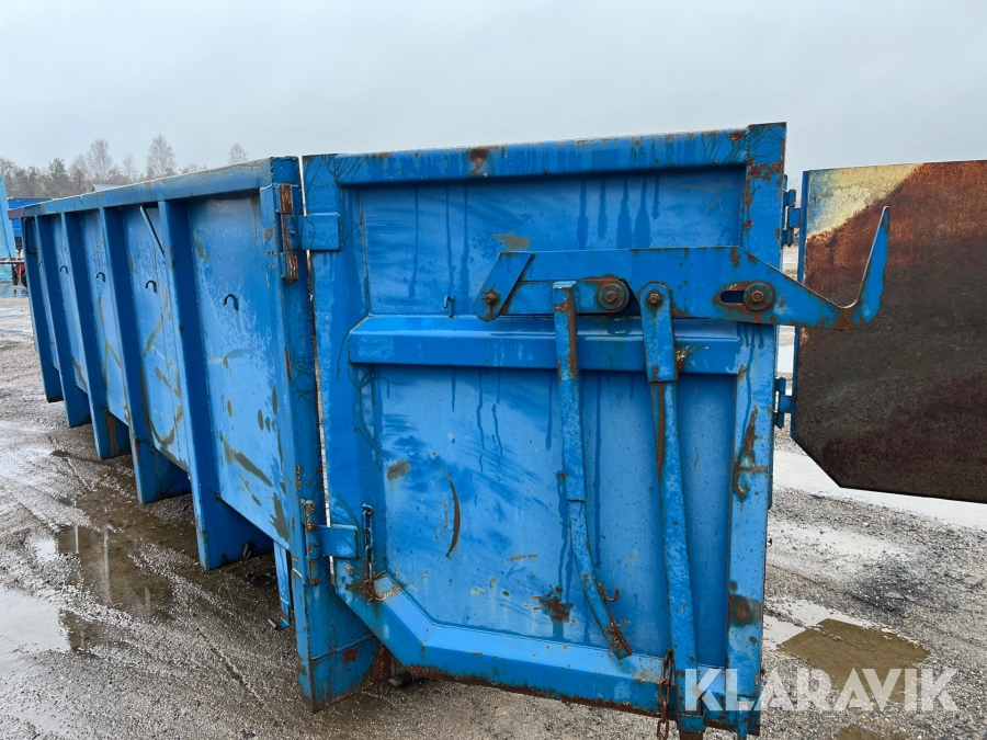 Lastväxlarcontainer 22m3, Kinda, Klaravik auktioner