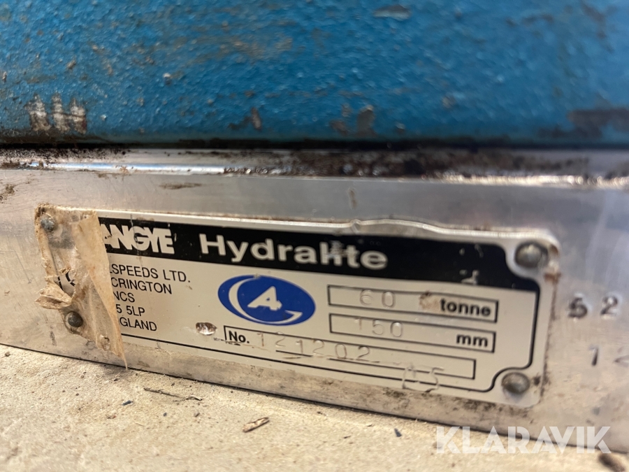 Domkraft Tangye Hydralite 4 st 60 ton