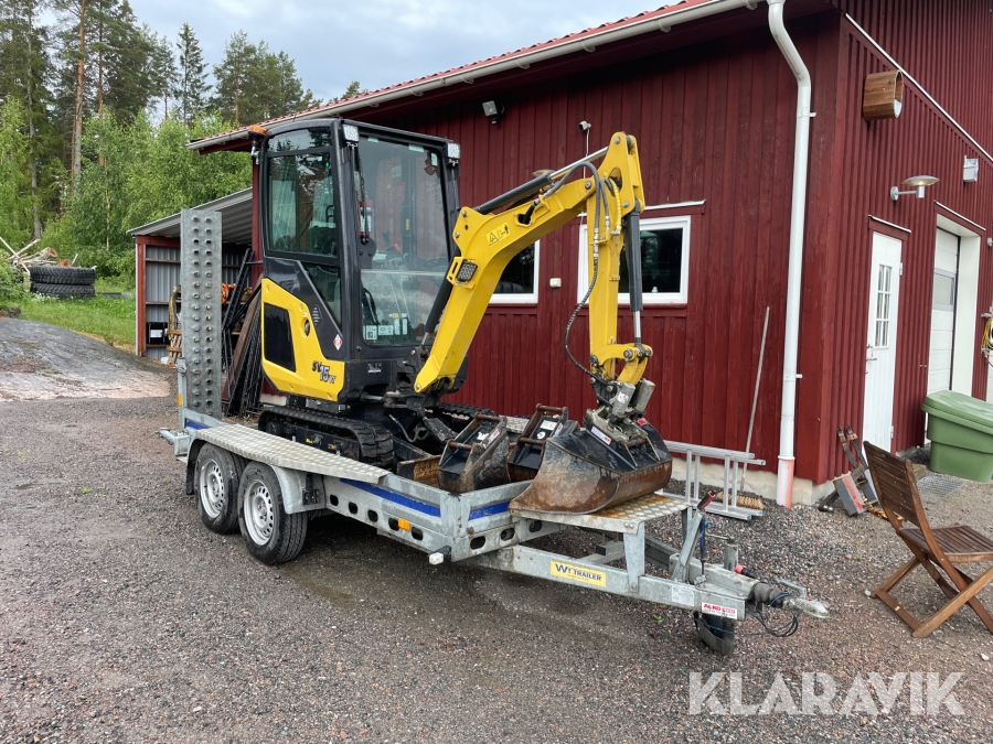 Grävmaskin Yanmar SV15VT, Grums, Klaravik auktioner