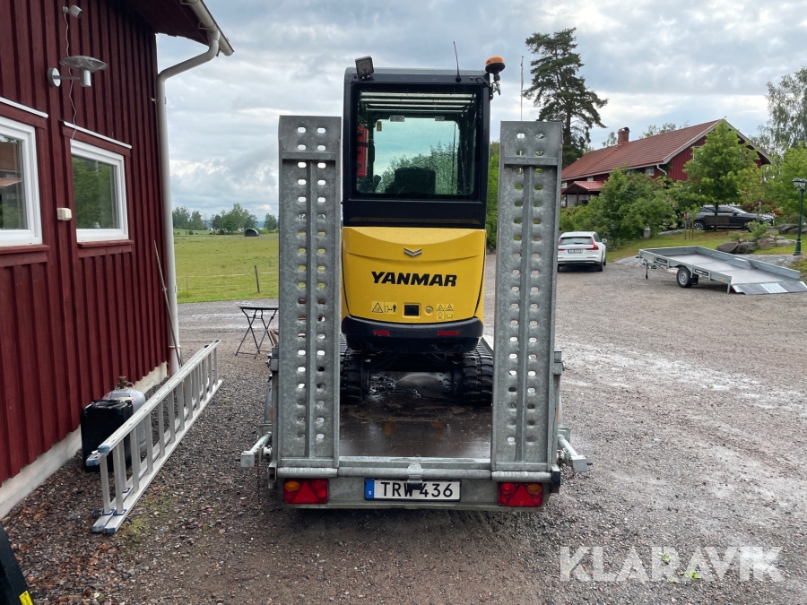 Grävmaskin Yanmar SV15VT, Grums, Klaravik auktioner