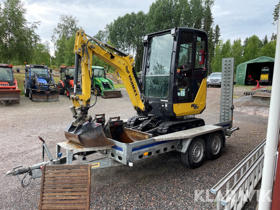 Grävmaskin Yanmar SV15VT, Grums, Klaravik auktioner
