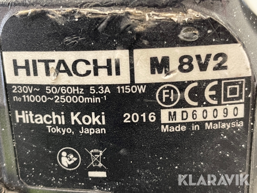 Handöverfräs Hitachi M8V2, Svalöv, Klaravik auktioner