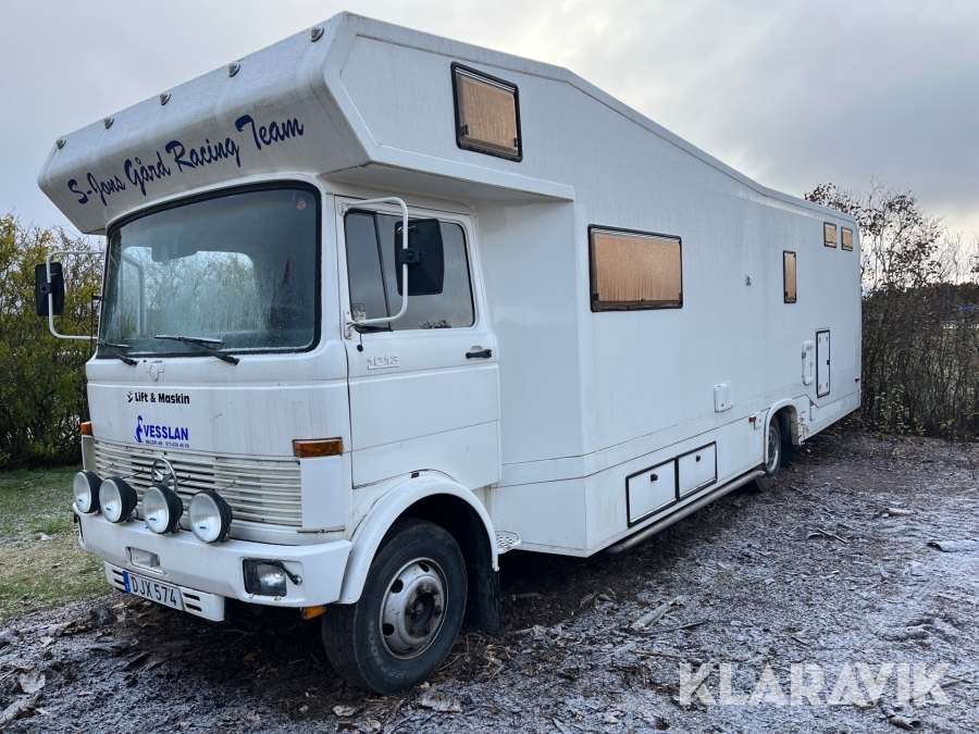 Husbil Mercedes-Benz 1013, Sandviken, Klaravik auktioner