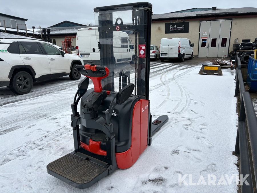Stapeltruck Linde L14, Osby, Klaravik auktioner