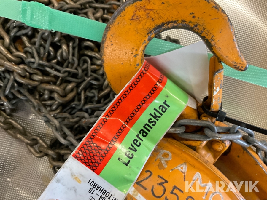 Lyftblock Kito Mighty 2000/1, Jönköping, Klaravik auktioner