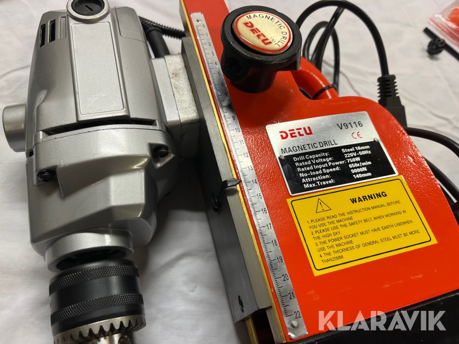 Magnetborrmaskin Detu V9116, Gotland, Klaravik auktioner