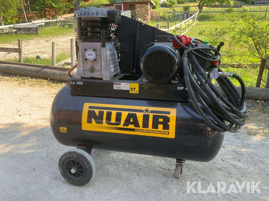 Kompressor Nuair Hp4 100liter, Gnesta, Klaravik auktioner