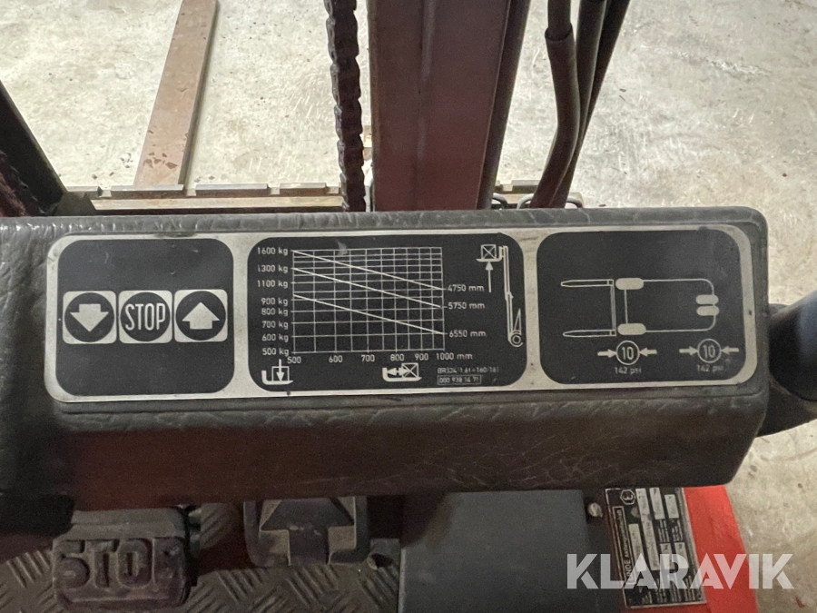 Truck Linde E16S, Oskarshamn, Klaravik auktioner