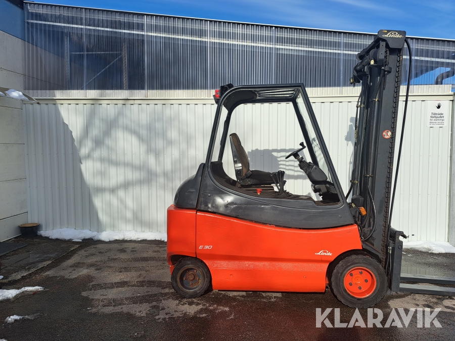 Motviktstruck Linde E30-600-02, Kumla, Klaravik auktioner