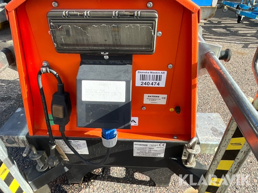 Belysningsmast Generac Link Tower 7 m, Malmö, Klaravik aukti