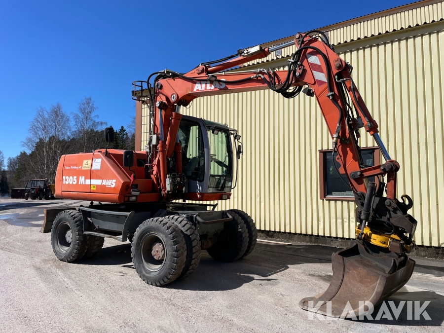 Grävmaskin Atlas 1305, Årjäng, Klaravik auktioner