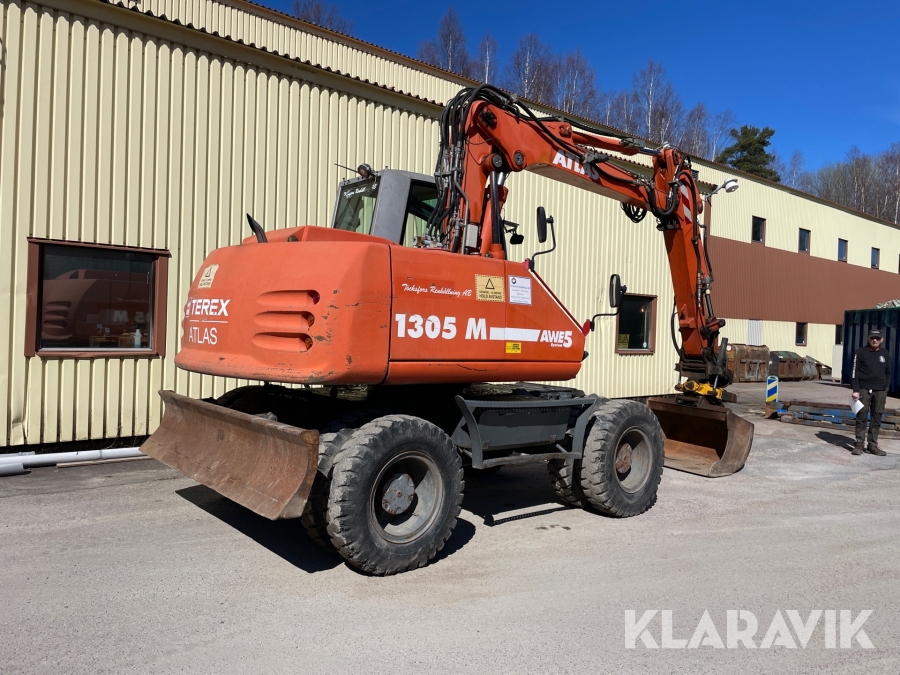 Grävmaskin Atlas 1305, Årjäng, Klaravik auktioner