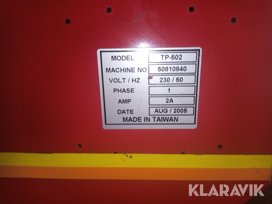 Klaravik Auktioner | Bandmaskin Packex TP 502 Genesis