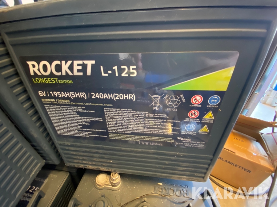 Batterier Rocket L-125, Knivsta, Klaravik auktioner