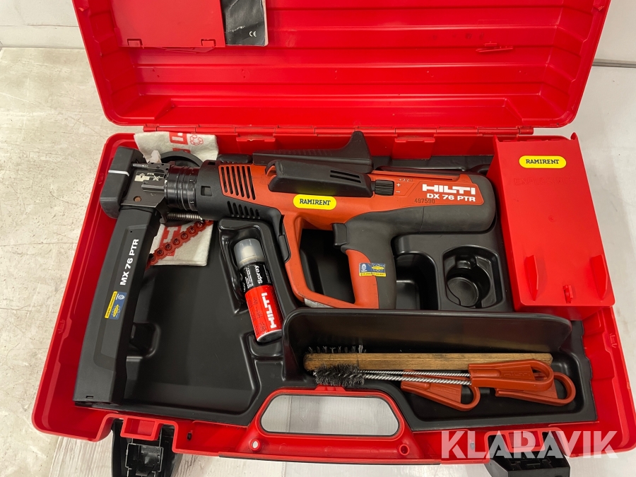 Bultpistol patron Hilti DX 76 PTR, Svalöv, Klaravik auktione