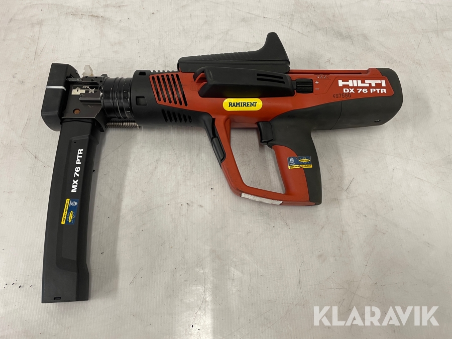 Bultpistol patron Hilti DX 76 PTR, Svalöv, Klaravik auktione