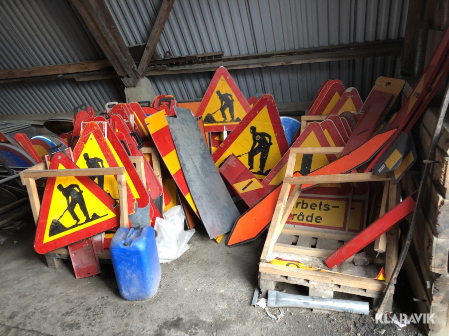 Avstängning och skyltmaterial