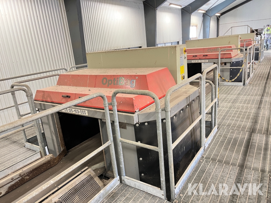 Sorteringsanläggning OptiBag, Bromölla, Klaravik auktioner