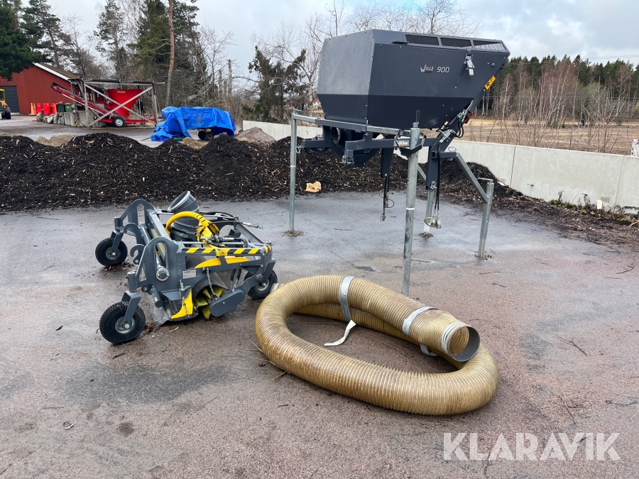Lövupptagare Wille Optim 900, Gävle, Klaravik auktioner