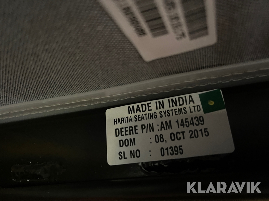 Klaravik Auktioner | Stol till gräsklippare Grammer