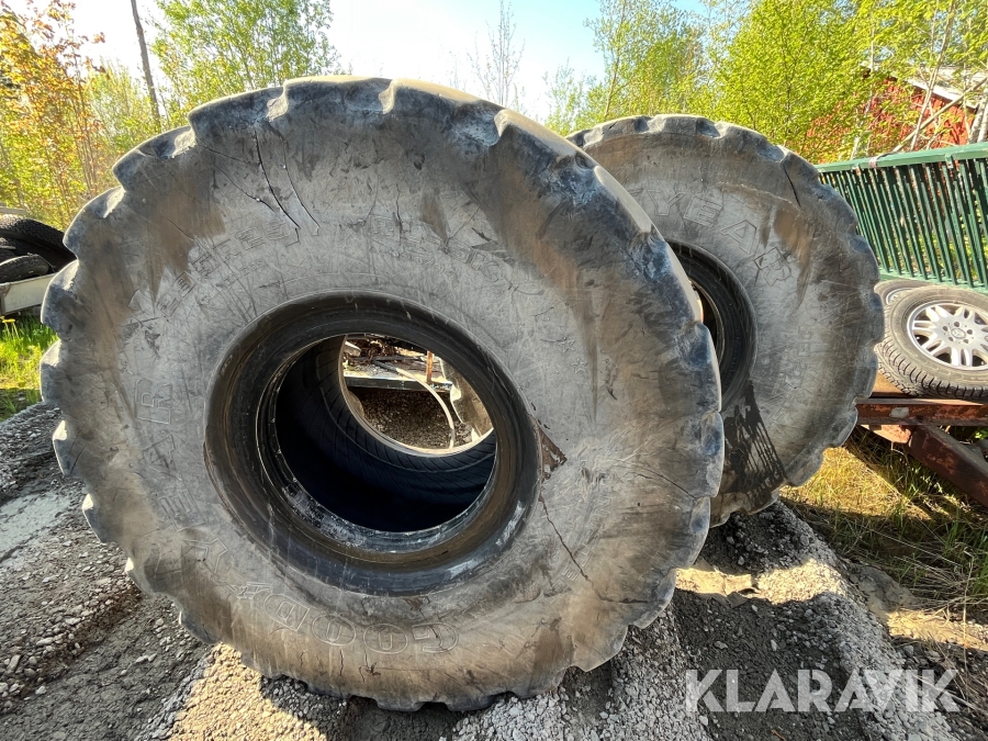 Entreprenaddäck Good Year 29.5R25, Norrtälje, Klaravik aukti