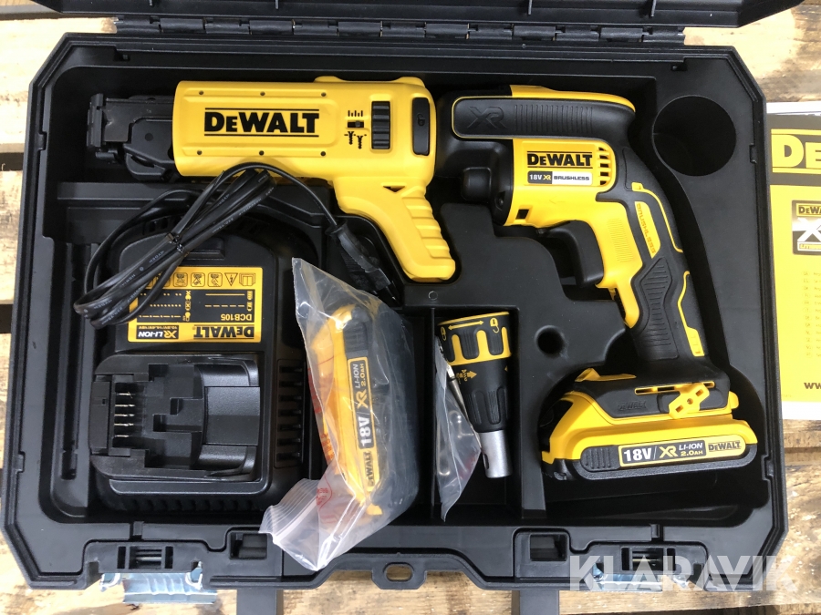 Klaravik Auktioner | Gipsskruvdragare DeWalt DCF620D2K