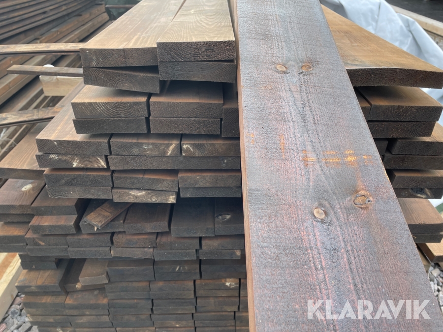 Linoljetryckt panelvirke Bitus Linax, Mölndal, Klaravik auk