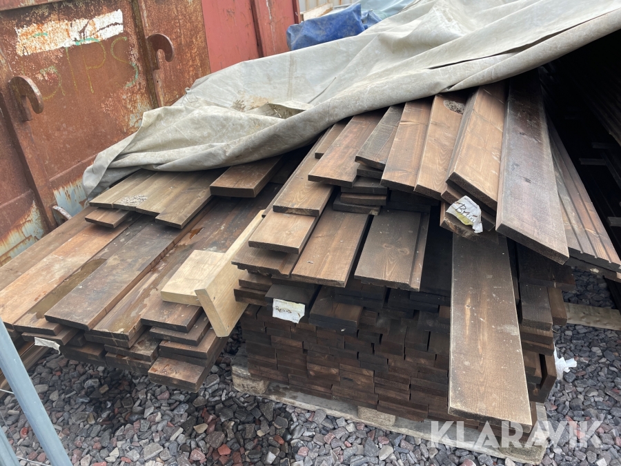 Linoljetryckt panelvirke Bitus Linax, Mölndal, Klaravik auk