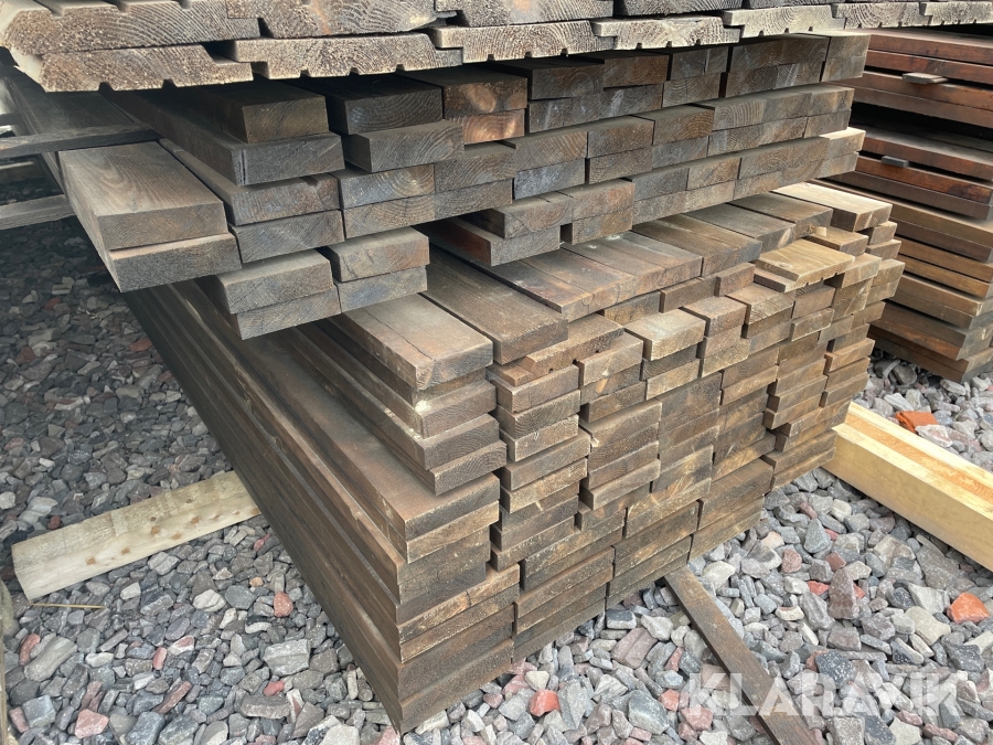 Linoljetryckt panelvirke Bitus Linax, Mölndal, Klaravik auk