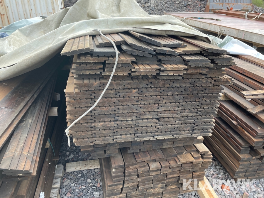 Linoljetryckt panelvirke Bitus Linax, Mölndal, Klaravik auk