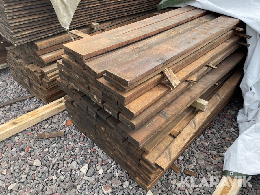 Linoljetryckt panelvirke Bitus Linax, Mölndal, Klaravik auk