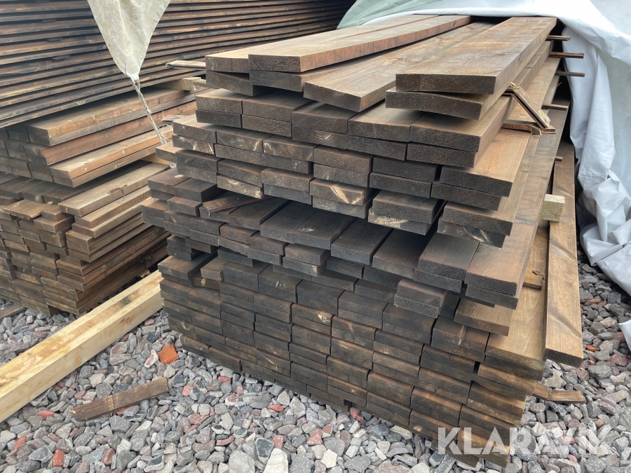 Linoljetryckt panelvirke Bitus Linax, Mölndal, Klaravik auk