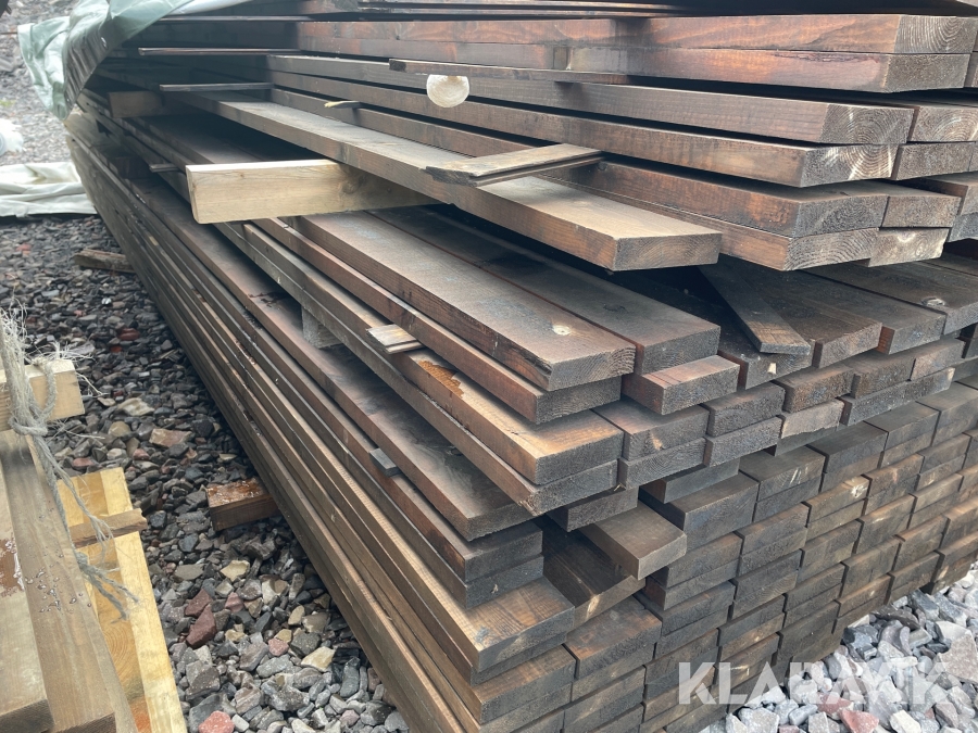 Linoljetryckt panelvirke Bitus Linax, Mölndal, Klaravik auk