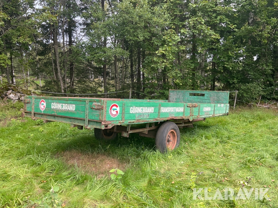 Flakvagn Grönebrand, Älmhult, Klaravik auktioner