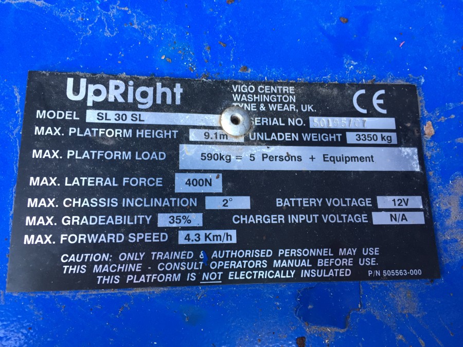 Saxlift UpRight SL30SL Diesel